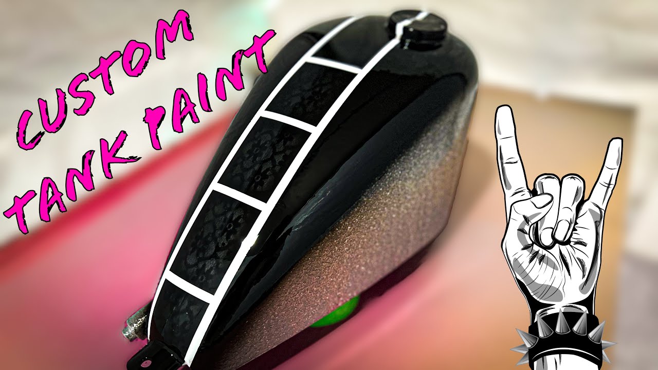 Custom Painted Gas Tank | Harley Peanut Tank | Yamaha VStar 650 Bobber ...