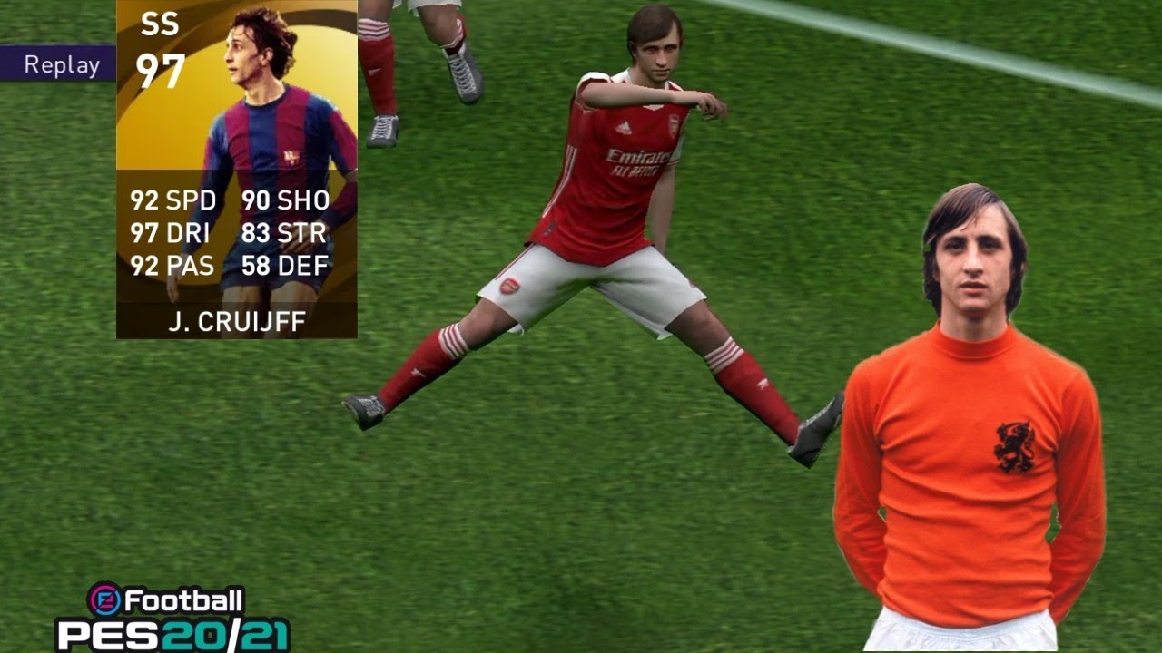 legend cruyff goal - pes 2021 ️ #short #pes2021mobile - YouTube