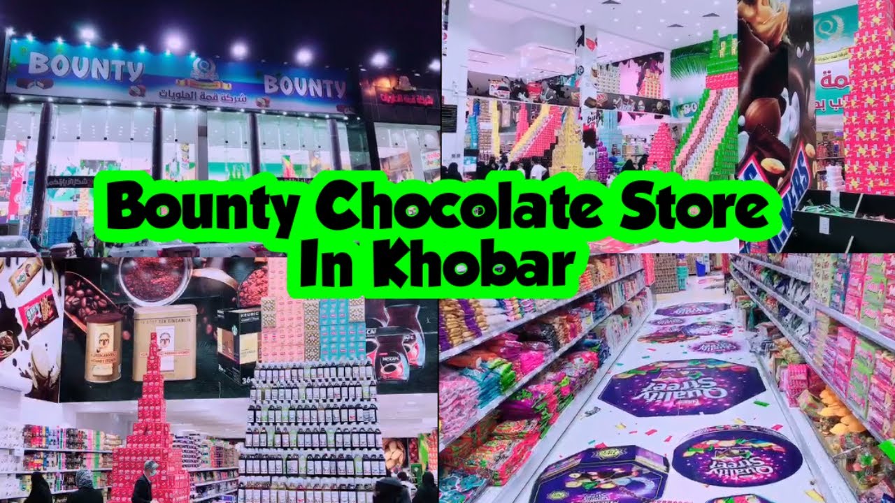 Bounty Chocolate Store In Khobar | Chocolate Tower | Chocolate Paradise ...