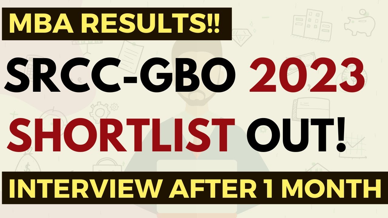 Important: SRCC-GBO GDPI list is out | 520 students shortlisted | Check ...