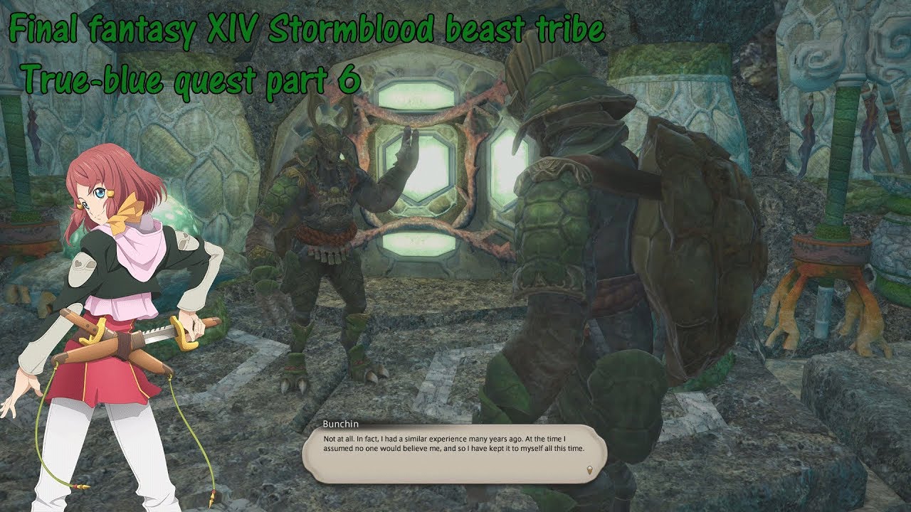 Final fantasy XIV Stormblood beast tribe True-blue quest part 6 - YouTube