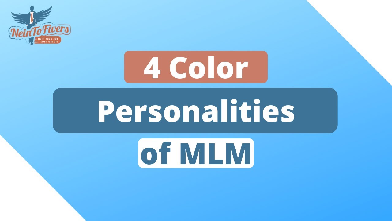 4 Color Personalities of MLM Book by Tom "Big Al" Schreiter - YouTube