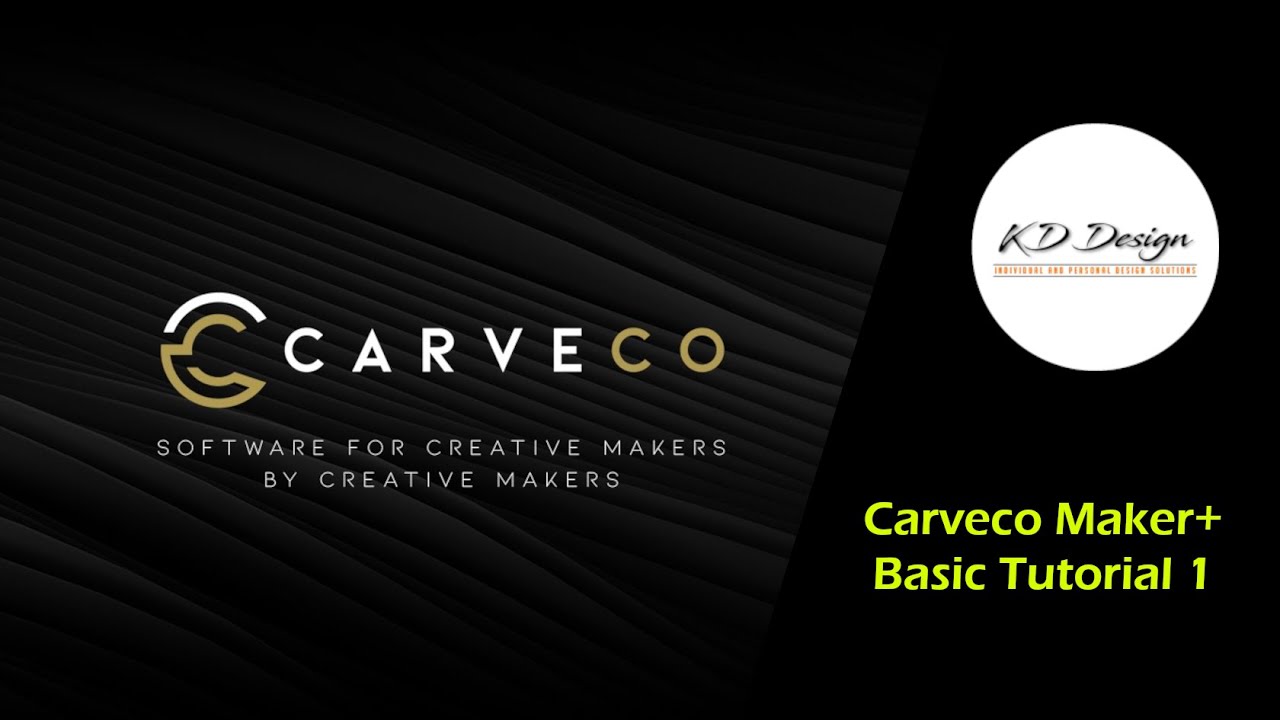 Carveco Maker+ Basic Tutorial 1 German - YouTube