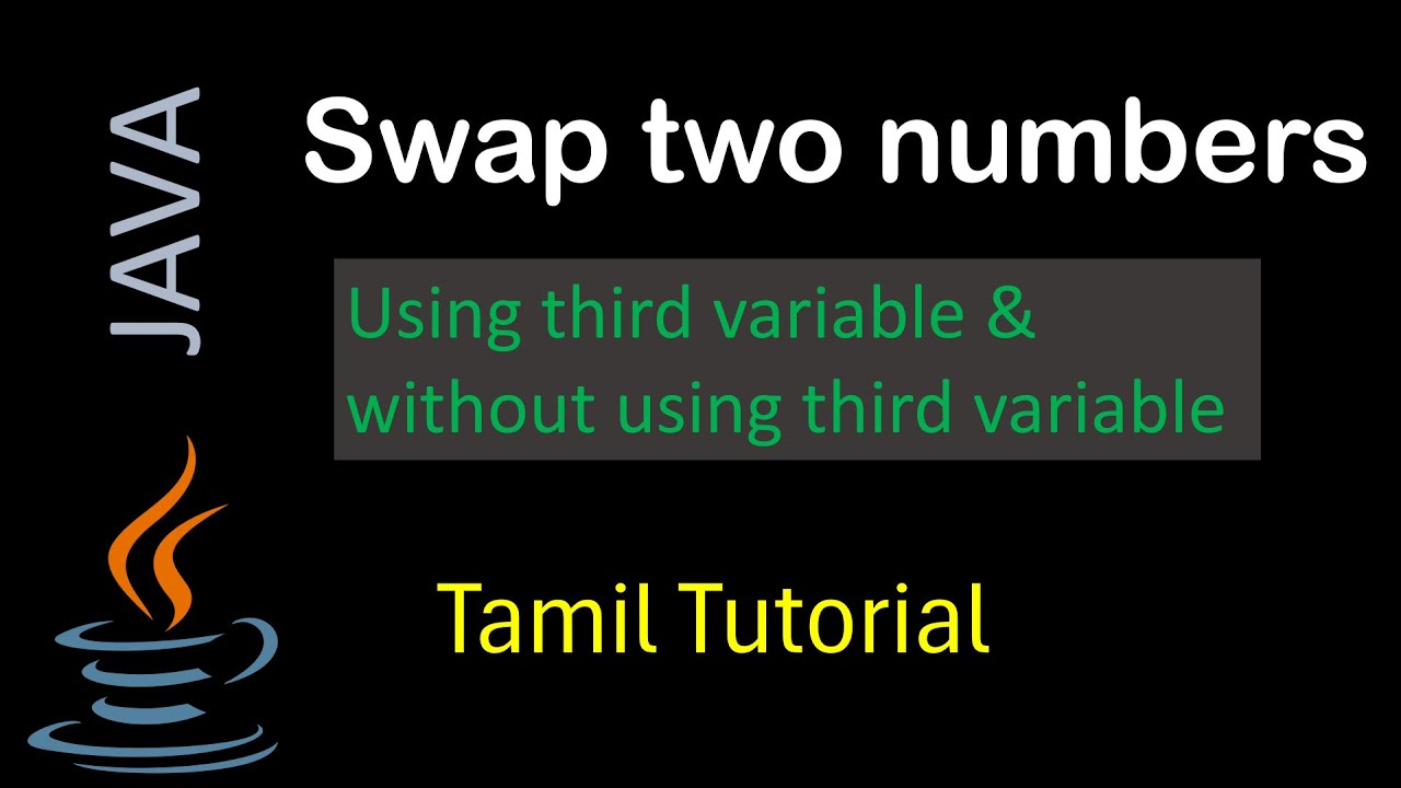 How To Swap Two Numbers In Java Using Third Variable without Using