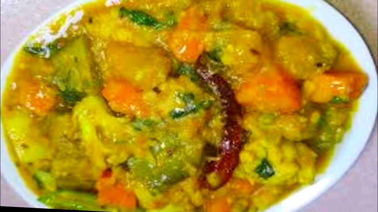 দারুন স্বাদে ডাল দিয়ে সবজি রান্নার সহজ রেসিপি,Dal diye sobji Recipe ...