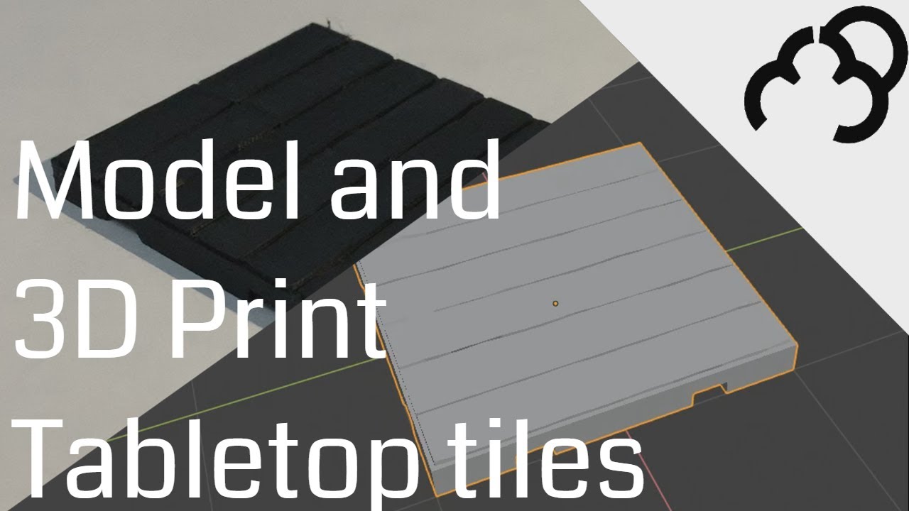 Make you own 3D printable Table Top Floor Tiles - YouTube