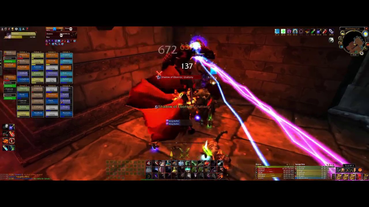 Ebonroc (Blackwing Lair) VS The Shattered Company Raid #4 "Unsnuffable ...