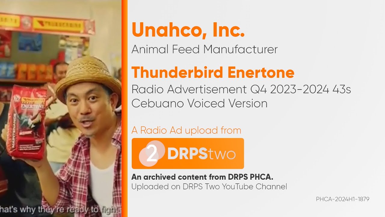 Thunderbird Enertone Radio Ad Q4 2023-2024 43s (Cebuano Voiced Version ...