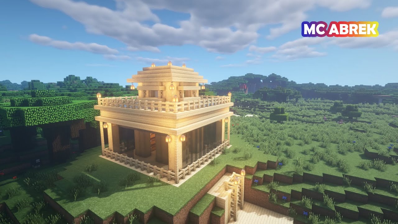 Minecraft: #43 | How to Build a WATERFALL HOUSE | waterfall house ...