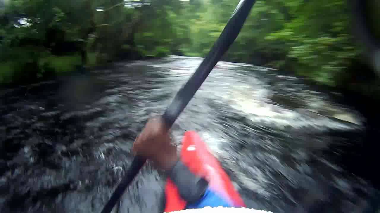 Kayaking - Upper Tryweryn Graveyard and Ski Slope - YouTube