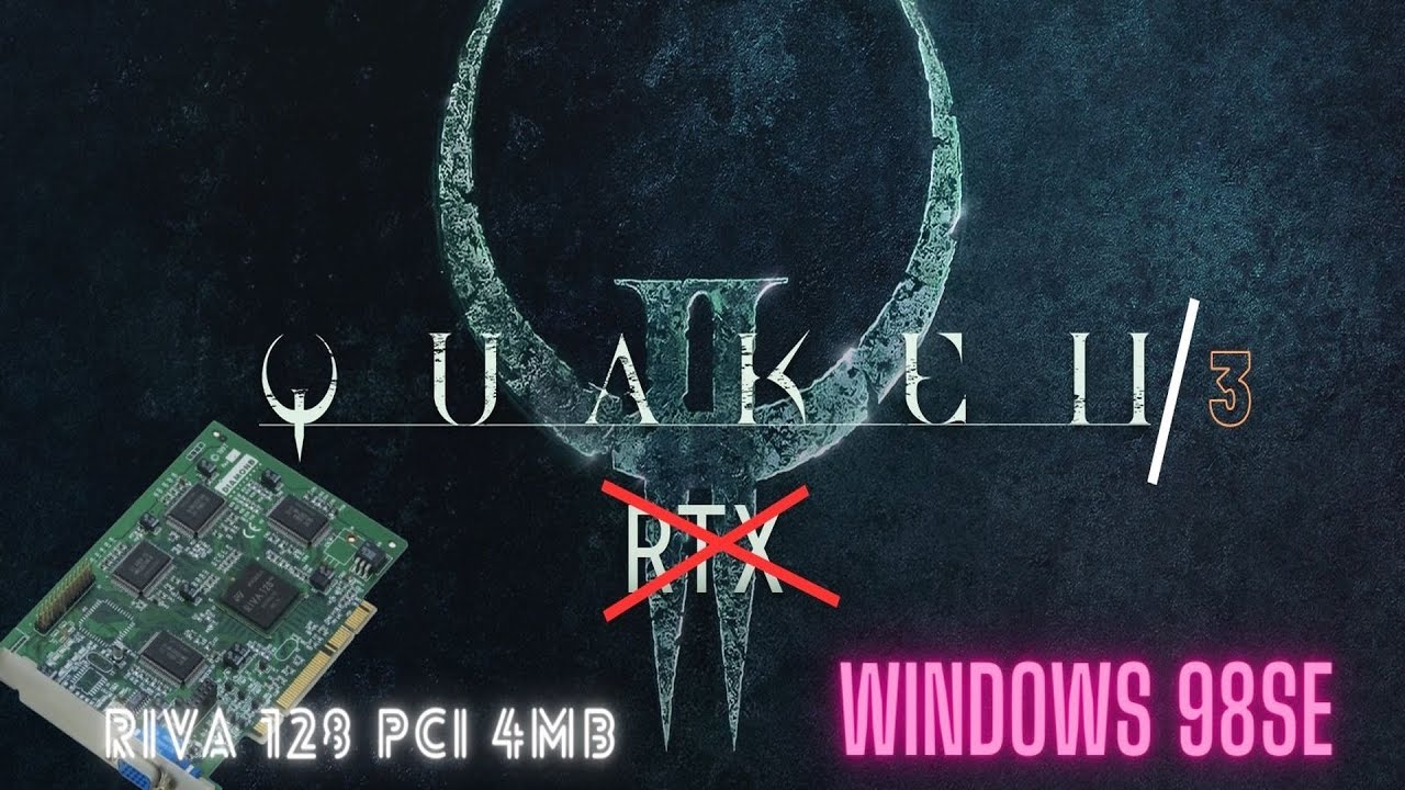 Okrutna rywalizacja - Riva 128 i Quake 2/3 na kultowym Pentium MMX i Abit PR-5. - YouTube