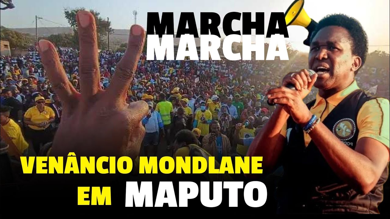 MARCHA: Venâncio Mondlane no distrito de Moamba, Província de Maputo ...