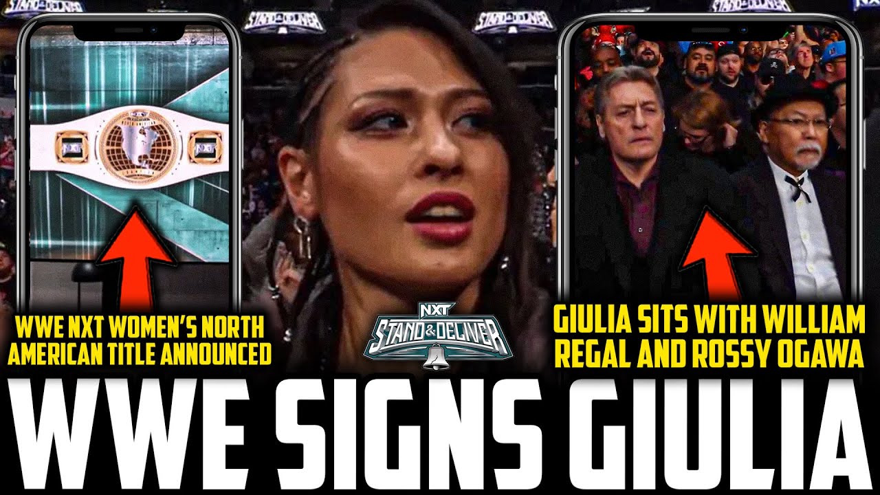 WWE Giulia APPEARS At NXT Stand & Deliver | Women's NXT North American ...