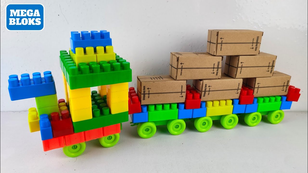TUTORIAL How To Make a Train From Mega Lego Easy CRAFTING BUILDING DIY ...