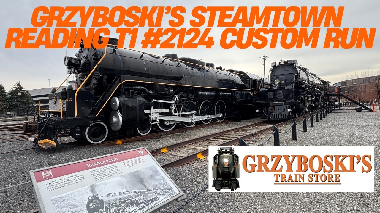 Grzyboski's Steamtown Reading T1 #2124 Custom Run - YouTube