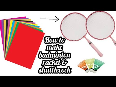 How to make badminton racket & shuttlecock at home/badminton racket ...