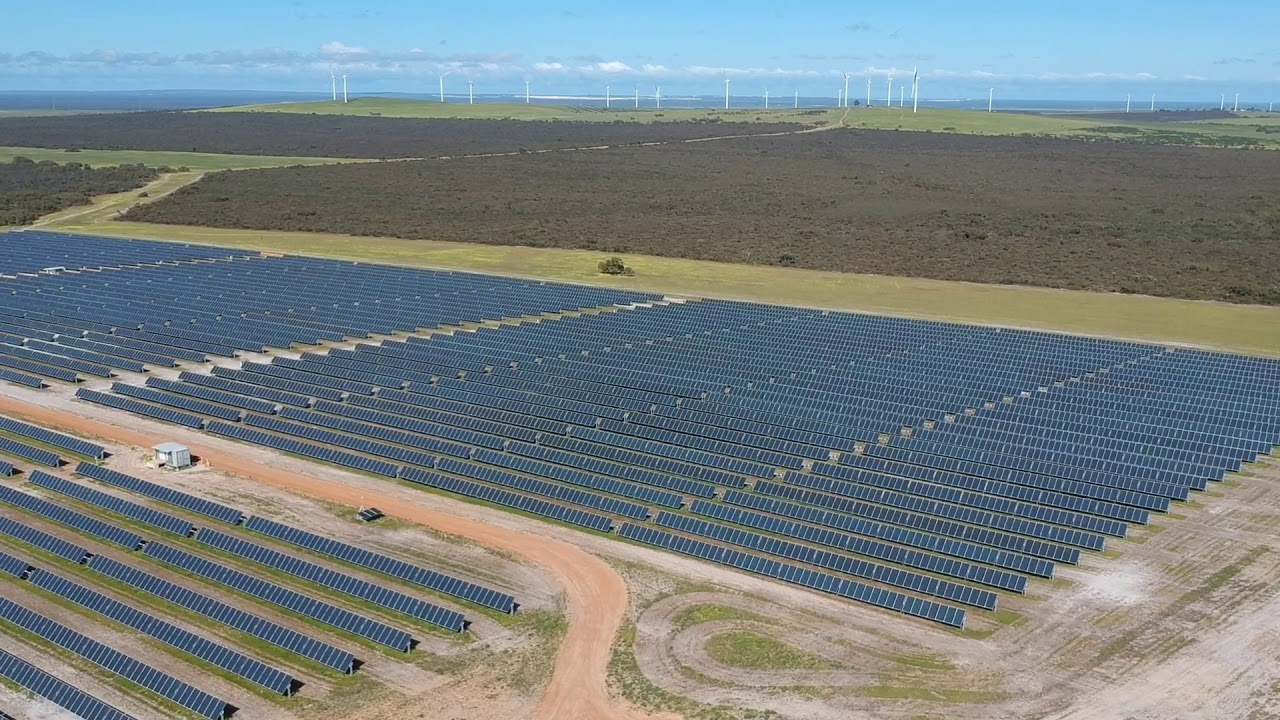 $230M Solar and Wind Farm - Emu Downs Farm, WA - YouTube