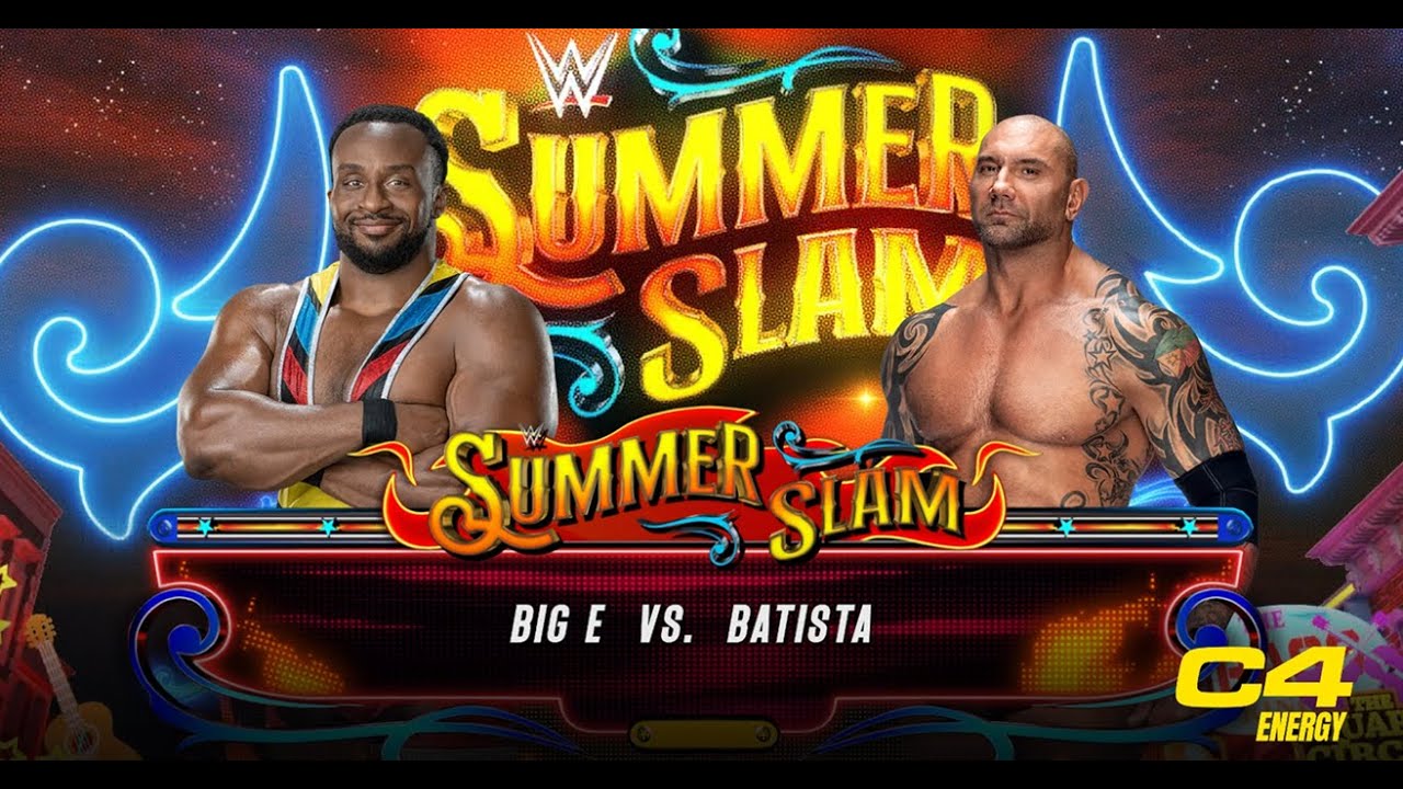 Full Match - Batista vs Big E | No Disqualification Match | Summerslam ...