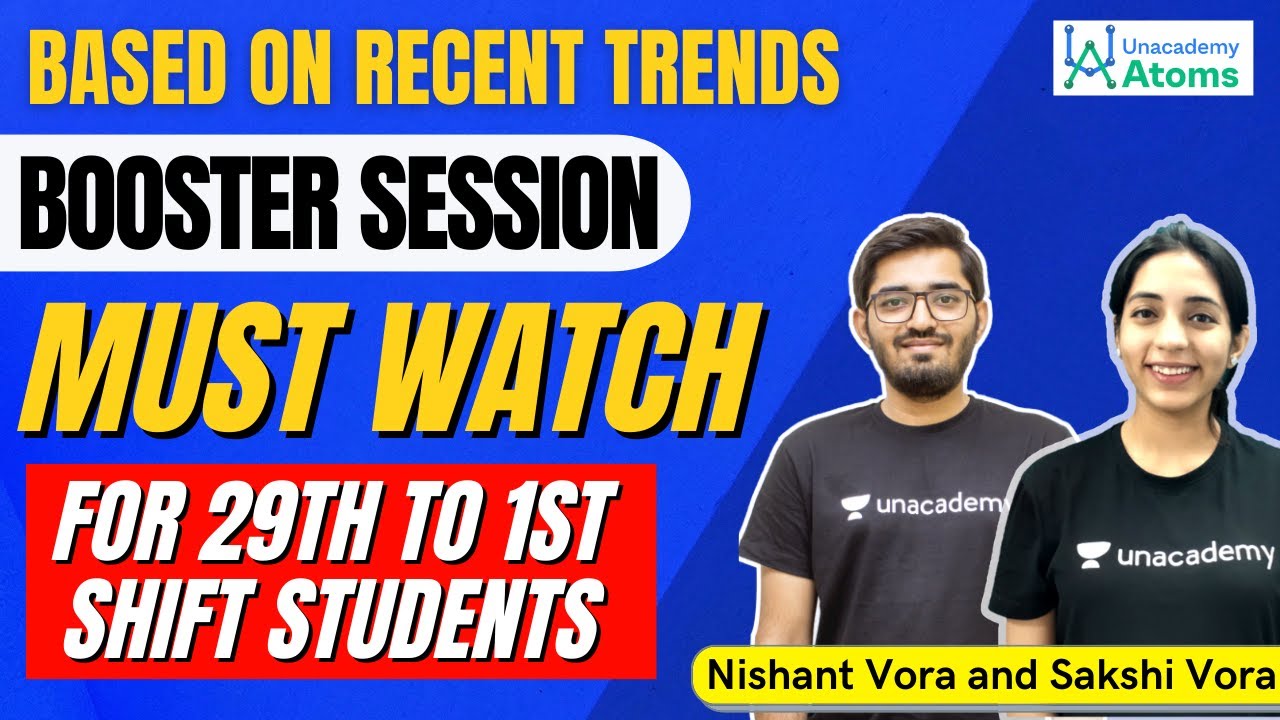 Booster Session for JEE Mains 2023 - JEE Maths and JEE Chemistry ...