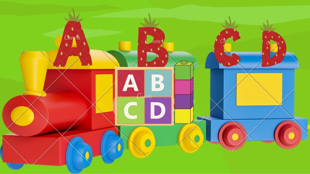 Learn Alphabet Train | 3D Animation Alphabet ABC Train for children ...