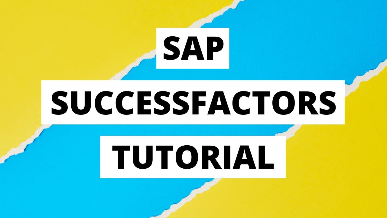 sap success factors online training | success factors training online ...
