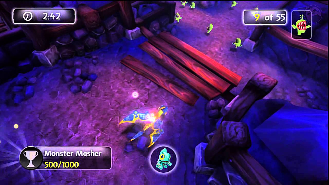 Skylanders Giants: Lightcore Drobot - Save The Purple Chompies - YouTube