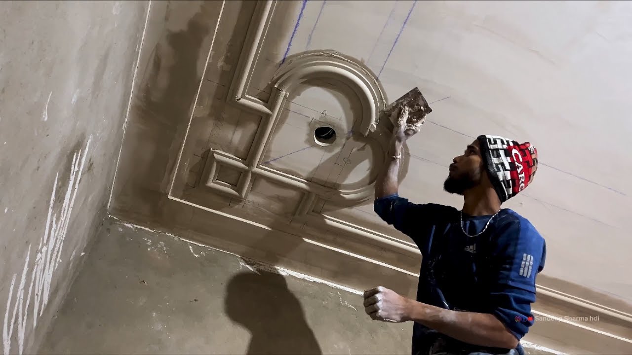 How to making? Heart ️ Corner !! Moulding pop Ceiling design 😍by ...