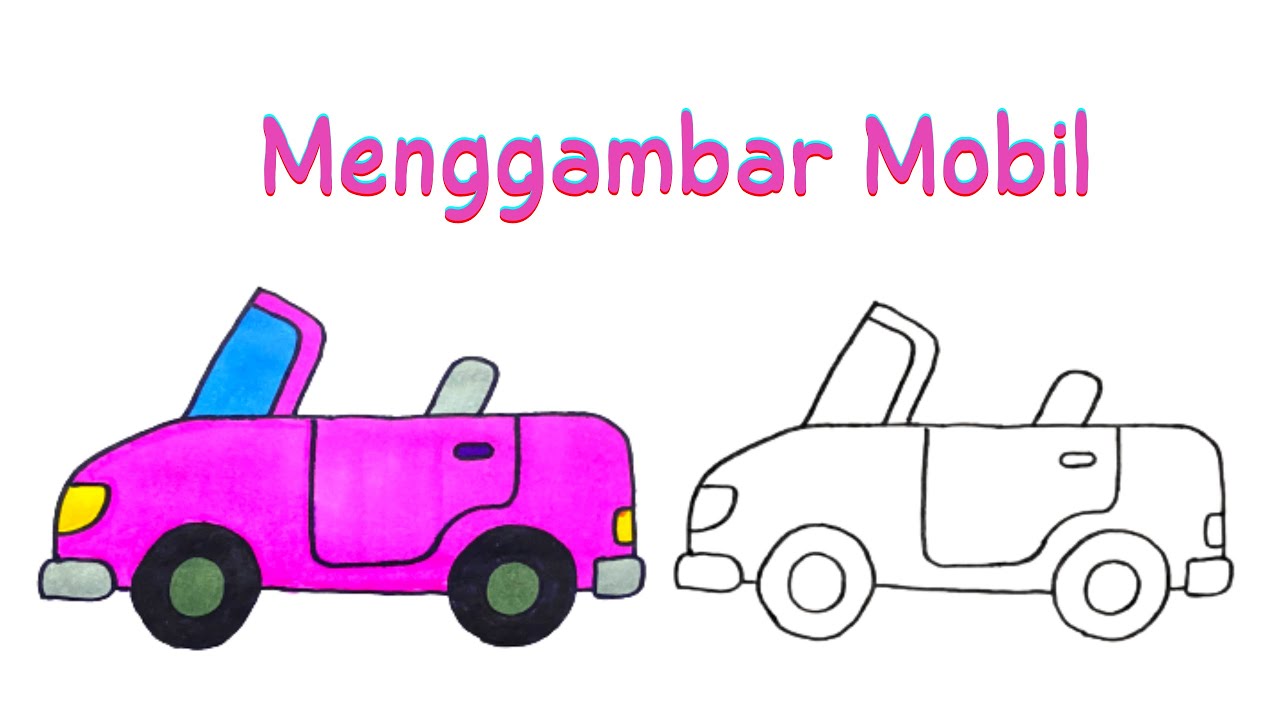 Cara Menggambar Mobil Mudah | How to Draw Easy Cars - YouTube