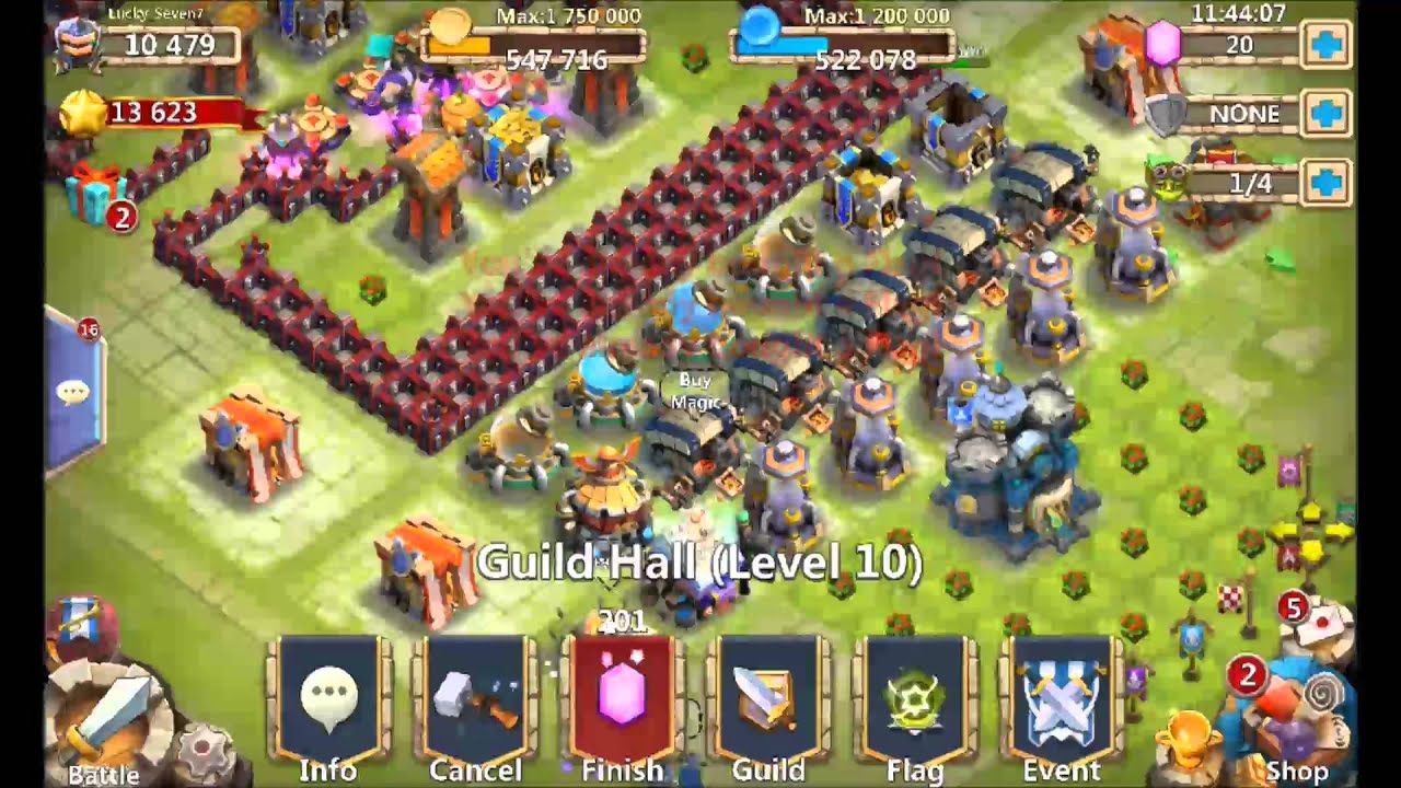 Castle Clash f2p Episode 12: Tier 2 Boss Perma Stun + Raiding for Gold ...