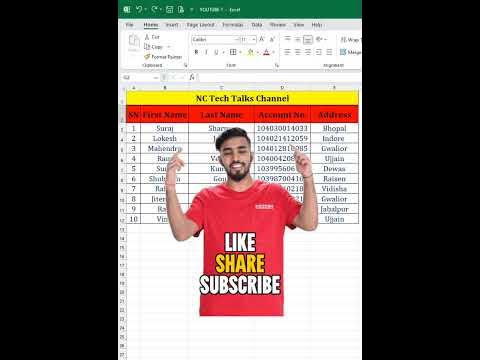 How to Add Blank Row & Column in Every Record in Excel Sheet. - YouTube