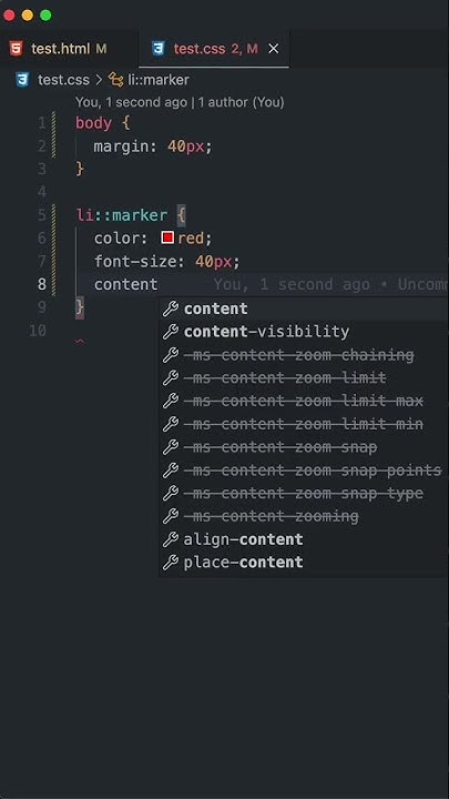 Css Marker Pseudo Element Youtube