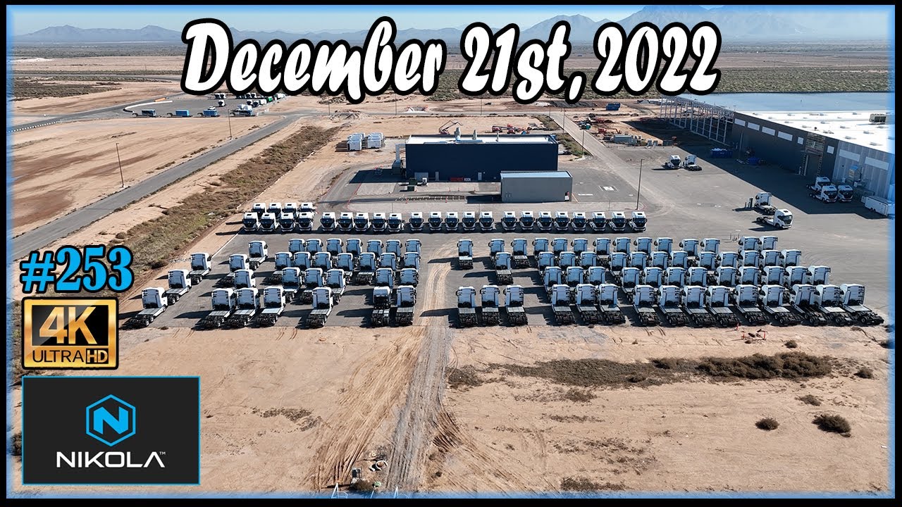 Nikola Semi Factory Construction Site December 21st, 2022 | Drone ...