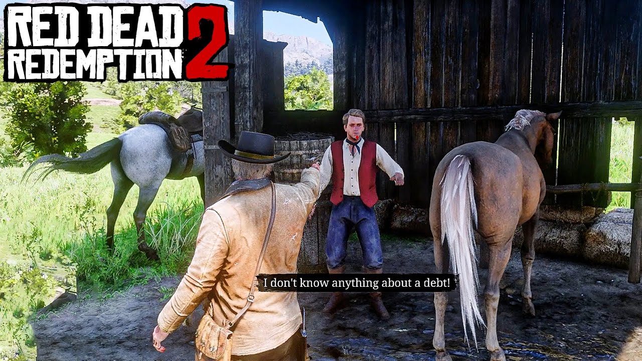 Developers knew you would do this in your 2nd playthrough - RDR2 - YouTube