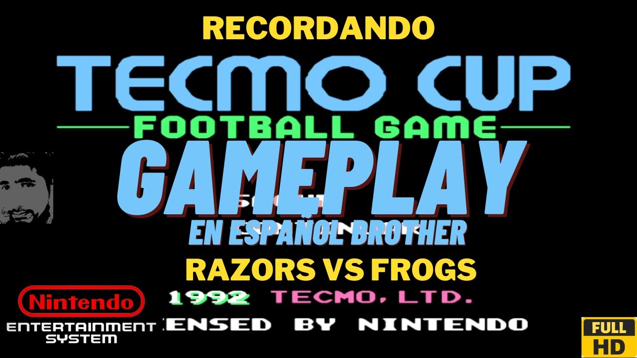 Tecmo Cup Football Game Razors vs Frogs recordando la Nes (Nintendo ...