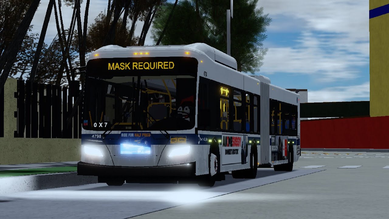 MTA Roblox: 2013 New Flyer XD60 4798 on the (Q) Subway Shuttle! - YouTube