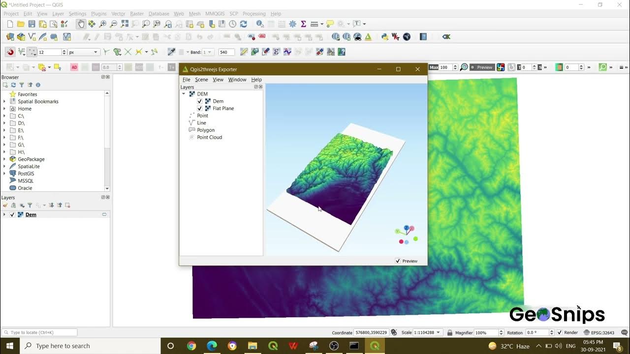 #2 QGIS Plugin QGIS2threejs - YouTube