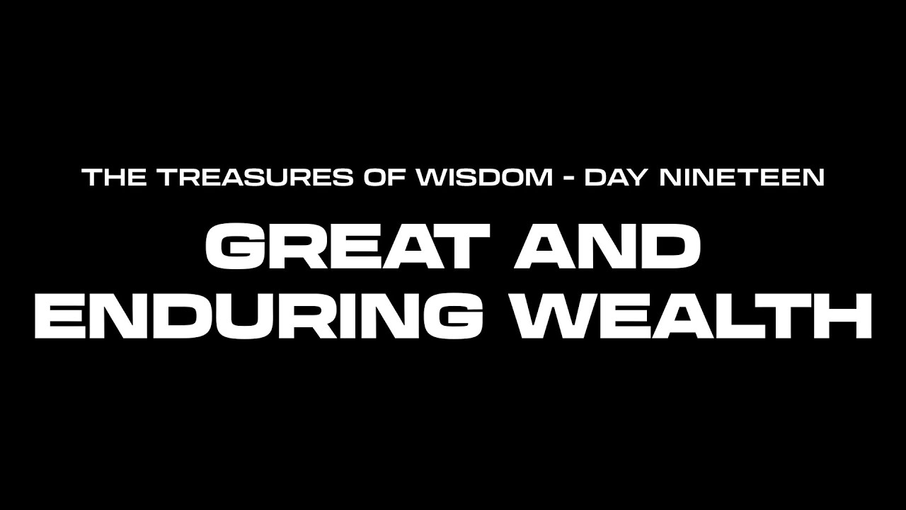 Great And Enduring Wealth | Prayer & Fasting Day 19 | 20th January 2025 ...