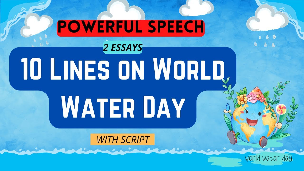 World Water day 2026 Speech in English | World Water day Speech | Water ...