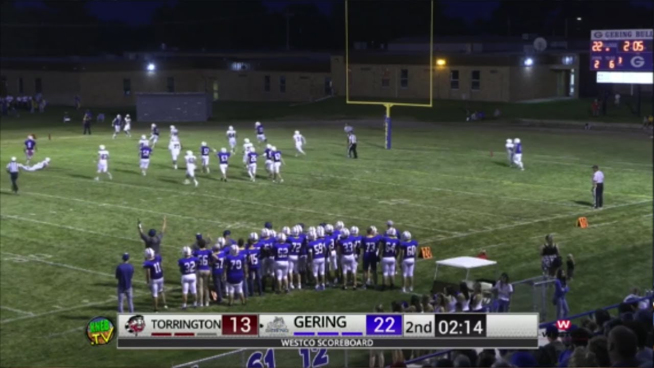 KNEB.tv Sports- Gering Tops Torrington Football - YouTube