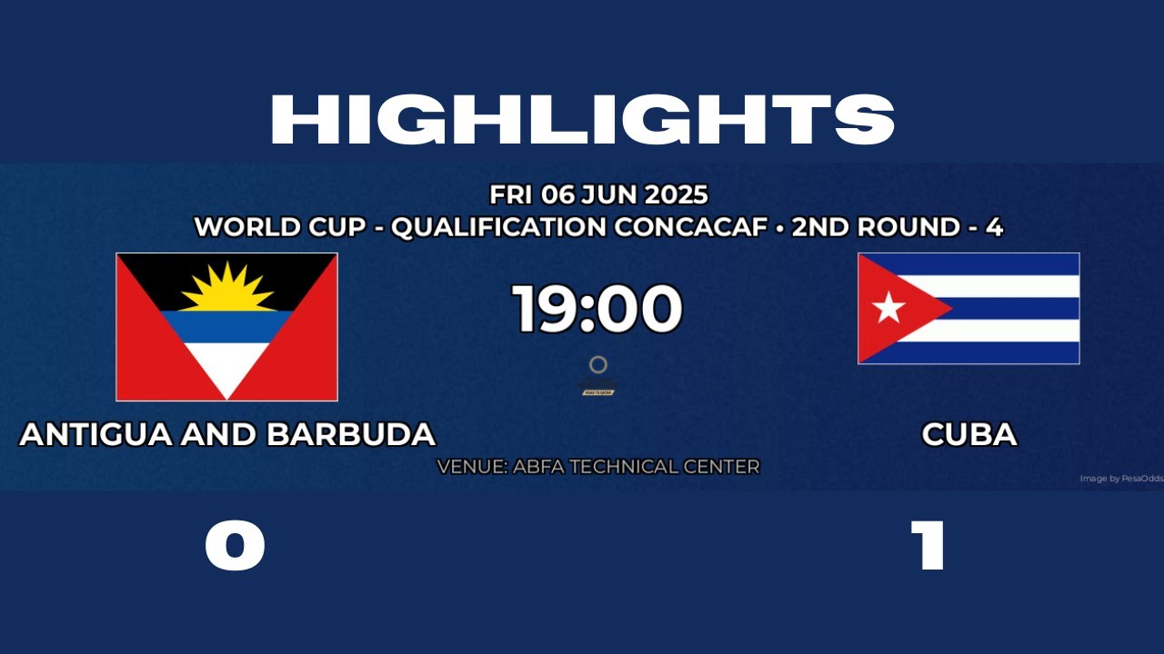 Cuba vs Antigua And Barbuda (1 - 0) RECAP FIFA Concacaf World Cup ...