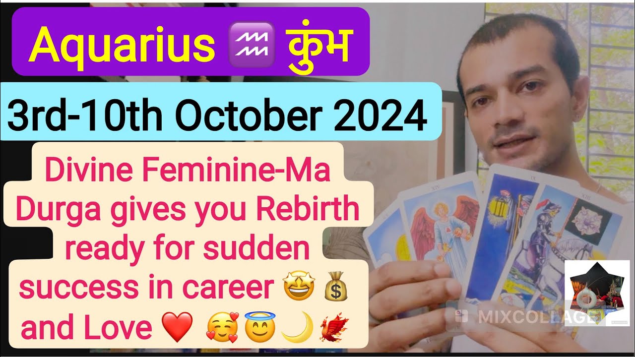 Aquarius ♒️ | कुंभ राशि| October 2024| 😇🙏 Reborn and change your life | a new career 🔮💰| love ️ ...