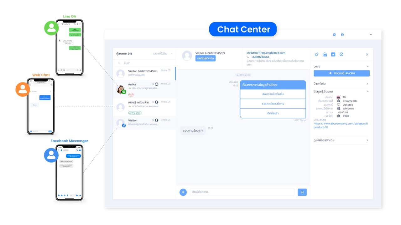 Training R-Chat Part 2 : การเชื่อมต่อ Chat Center - YouTube