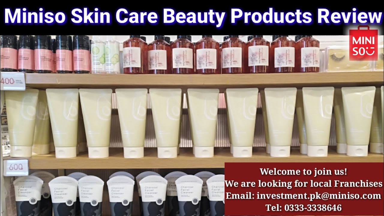 Miniso Skin Care Products Review | Giga Mall Islamabad | Kamran Malik ...