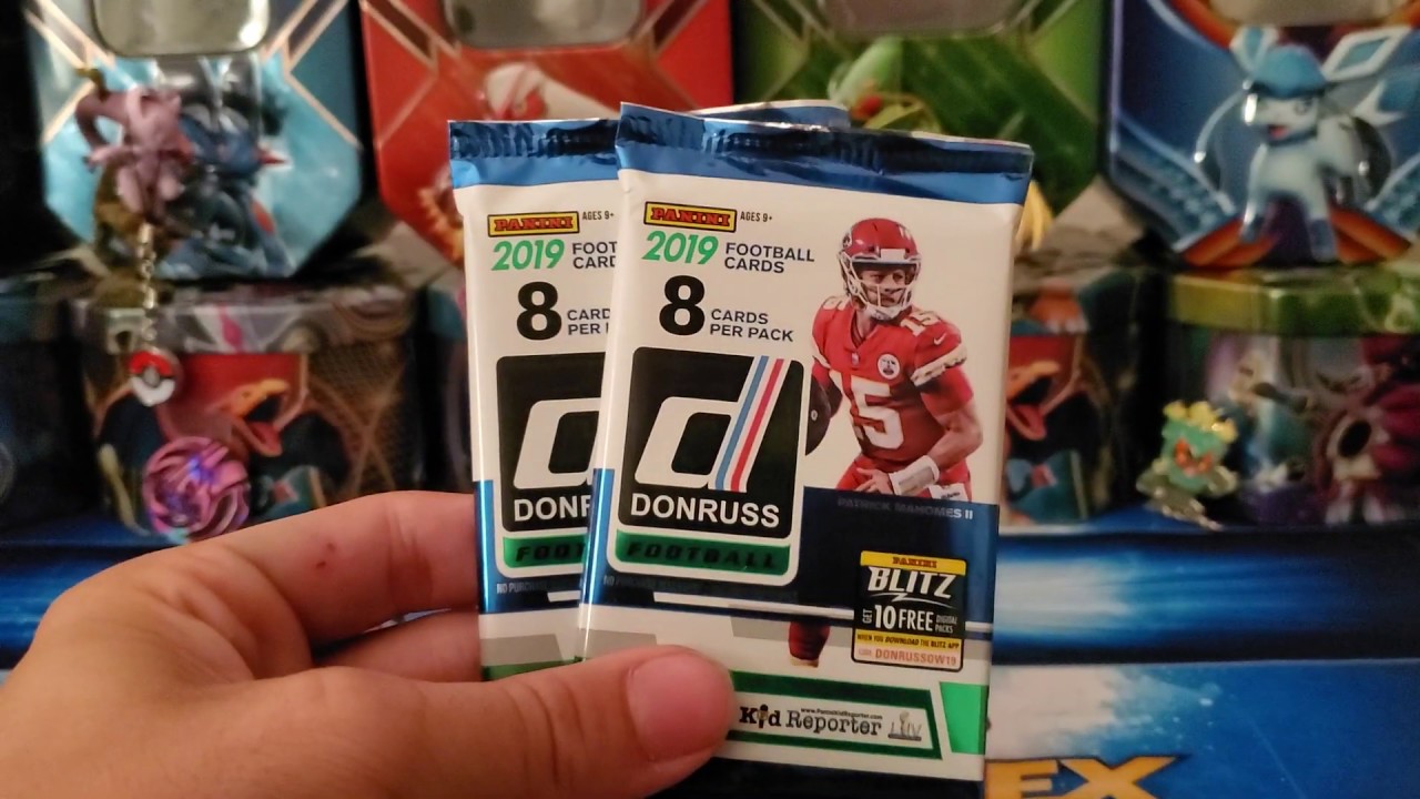 Opening 2 THICK Packs of 2019 Donruss Football Cards - YouTube