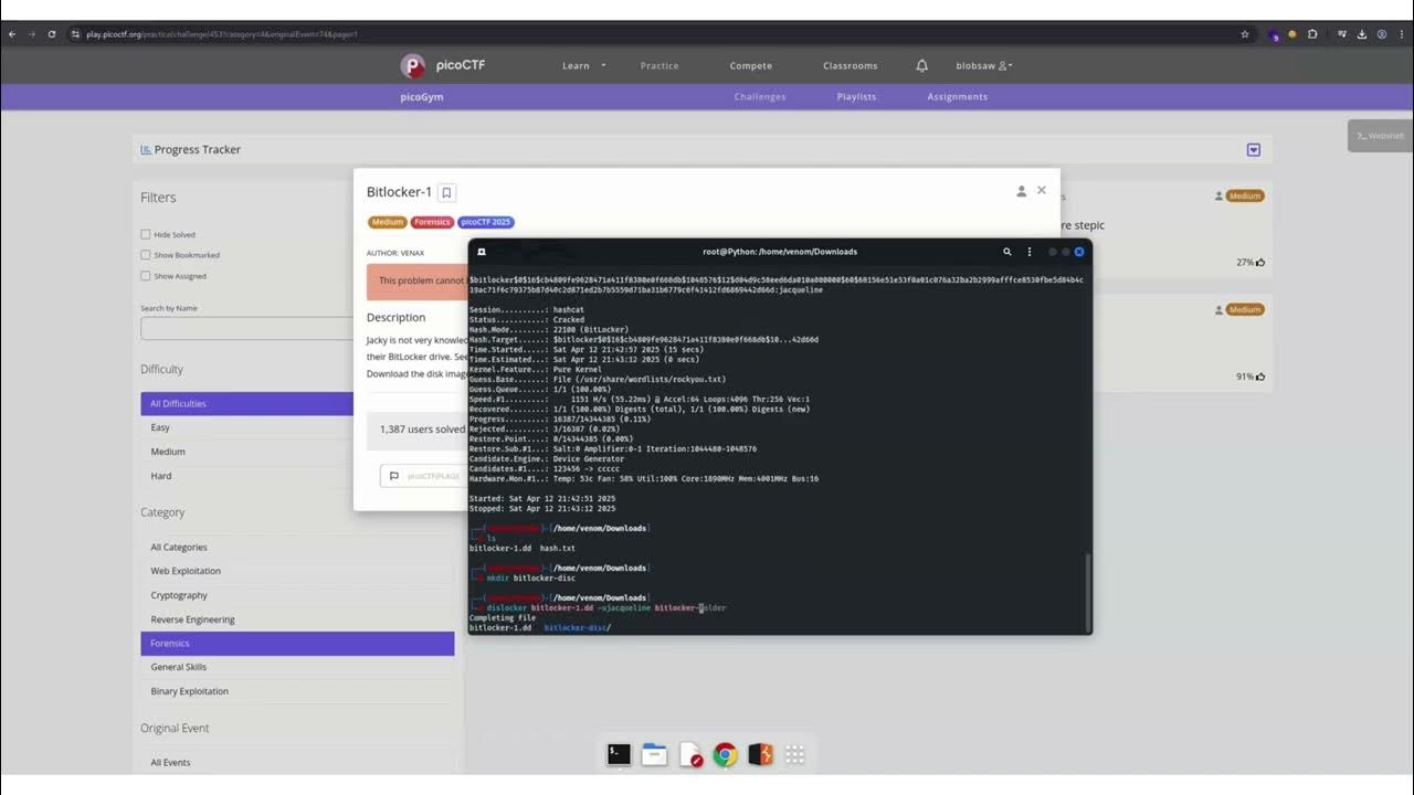 [ PicoCTF 2025 ] Forensic - Bitlocker-1 - YouTube