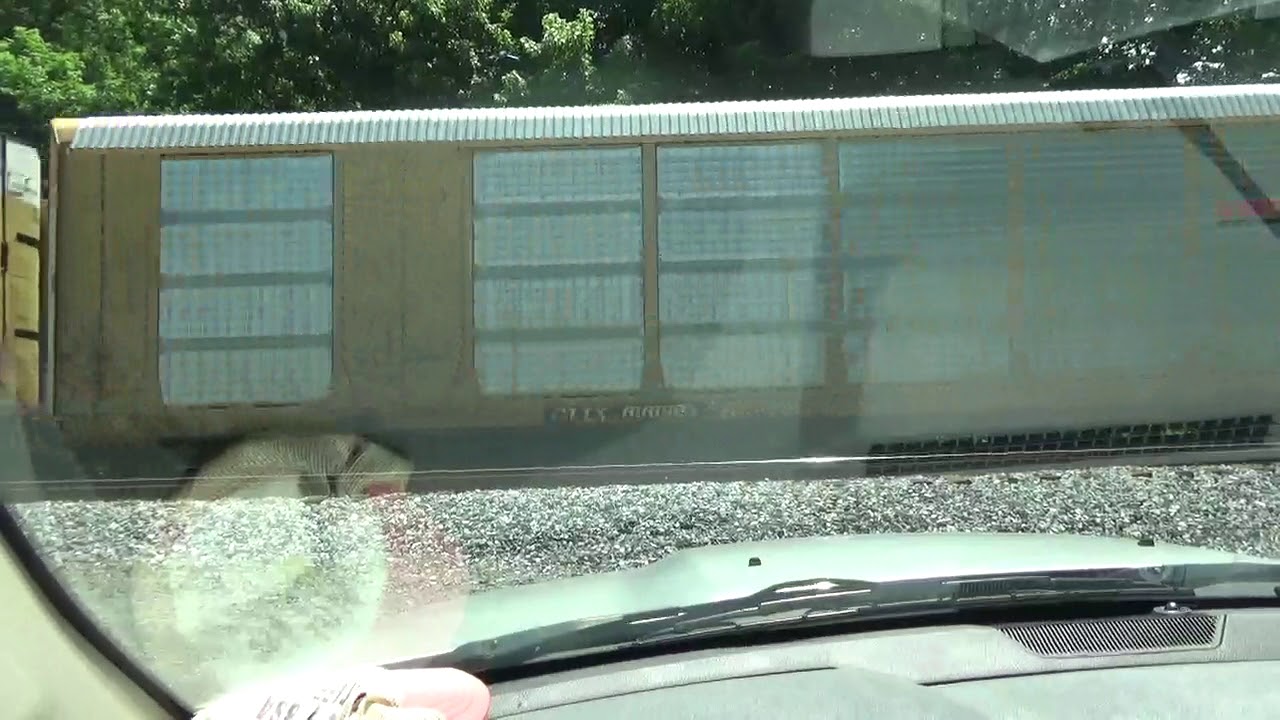 #4035 CSX Q276 Loaded Autorack train - YouTube