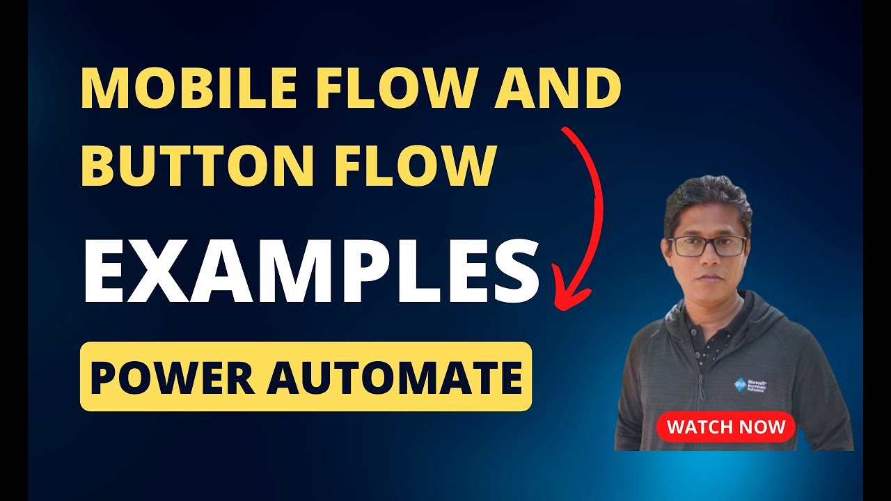 Power Automate Mobile flows and button flows with Examples - YouTube
