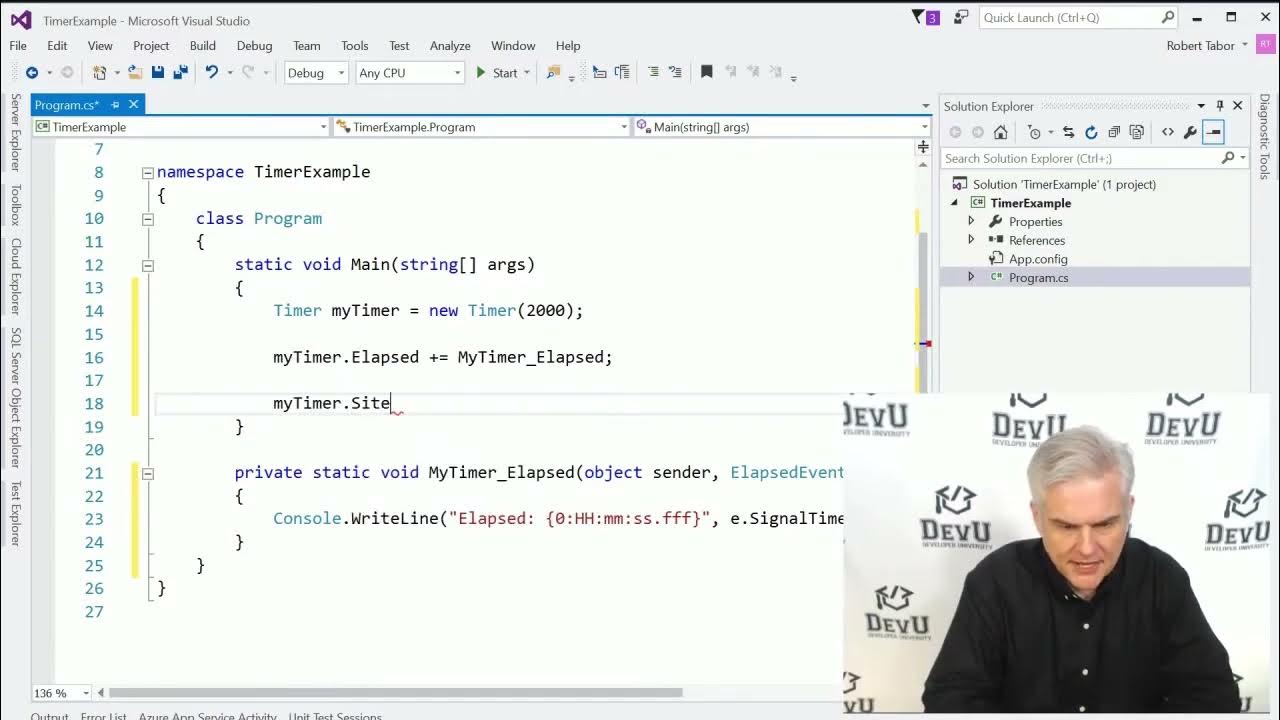 C# Programming with Bob Tabor - 24 Understanding Events and Event Driven Programming - YouTube