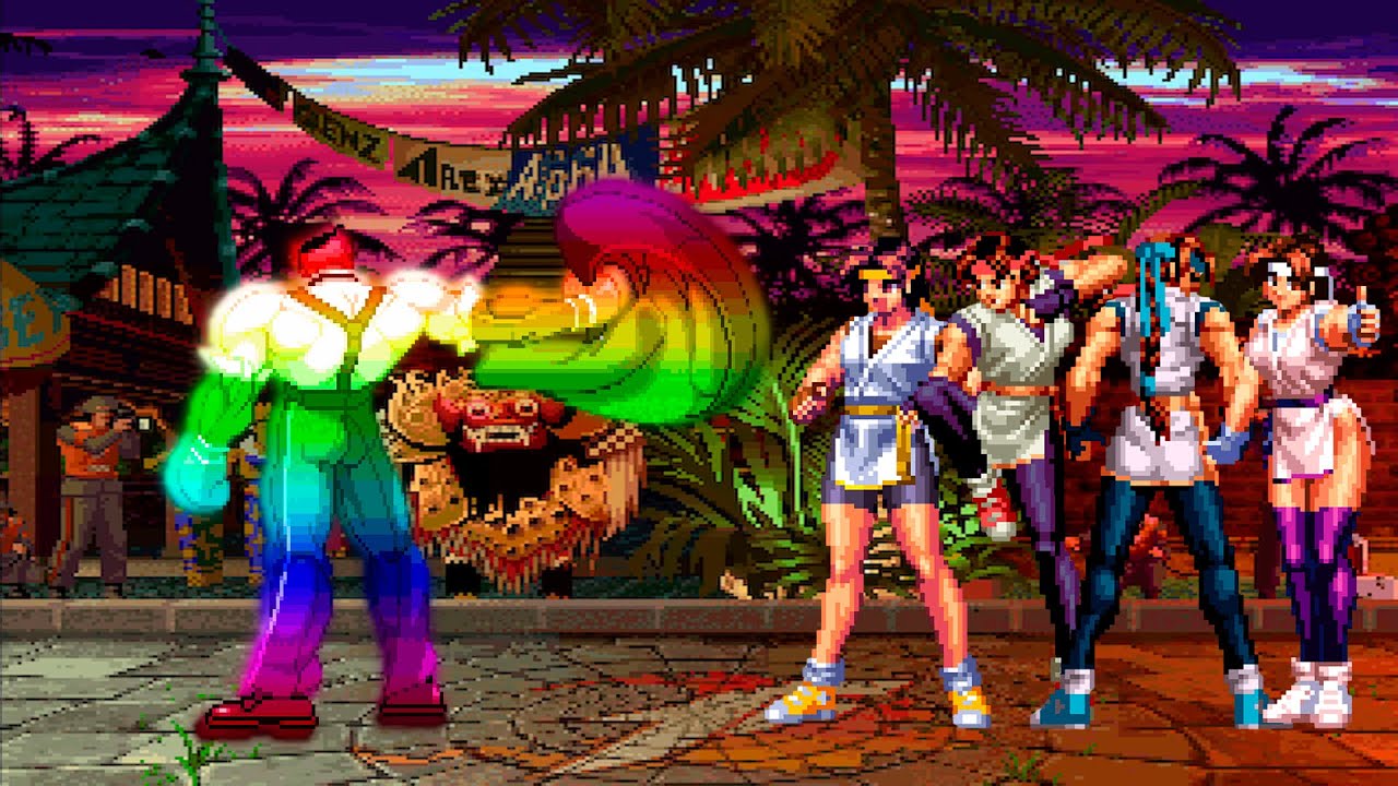 [KOF Mugen] Rainbow Dudley vs Yuri Sakazaki Team - YouTube