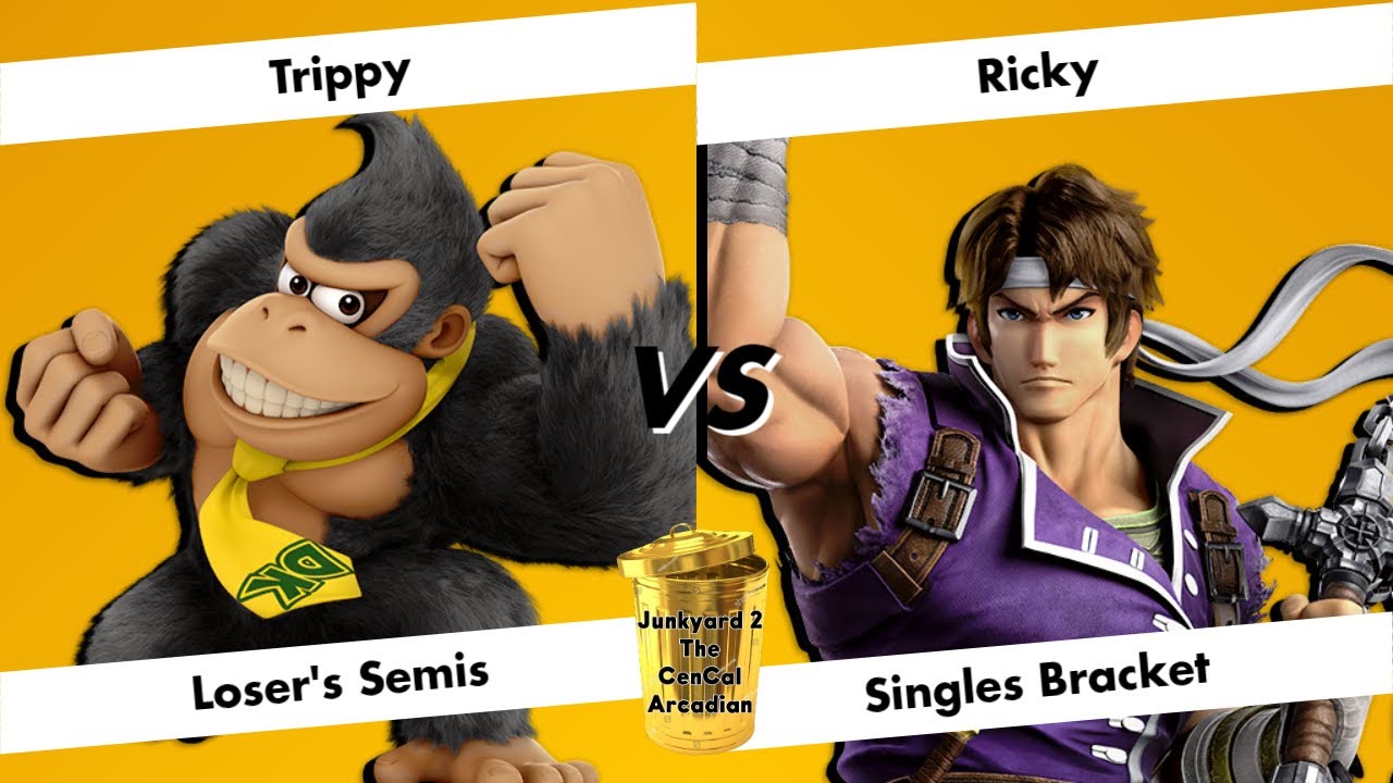 Junkyard 2 - Loser's Semis - Trippy (Donkey Kong) vs Ricky (Richter ...
